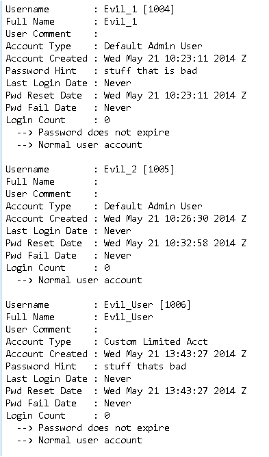 Using the SAM hive to profile user accounts | Hats Off Security